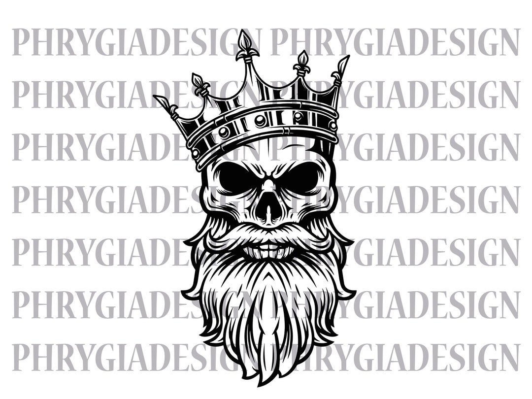 King Skull Svg , Skull Svg , Skull King Svg , King Skull Clipart ...