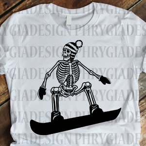 Snowboard Svg , Skeleton Snowboarding Svg , Snowboarding Png ...