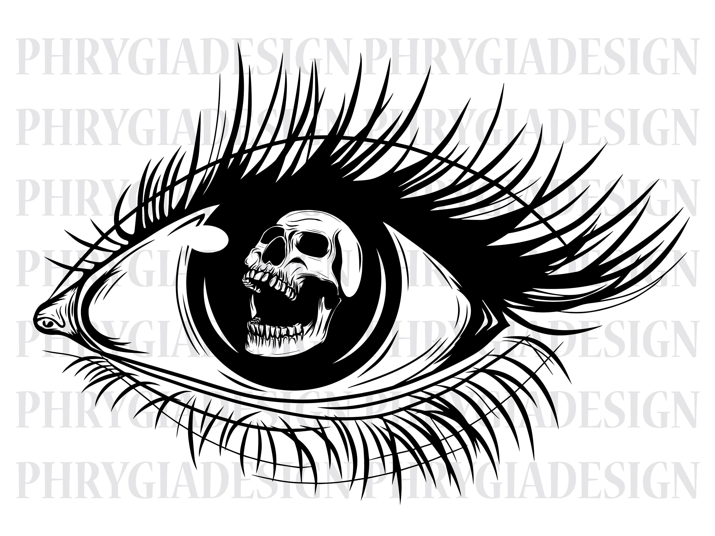Woman Eye Svg Eye Skull Svg Eyelash Svg Skull Svg Eye - Etsy UK