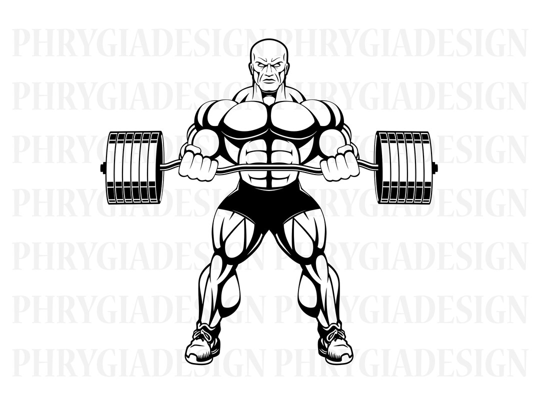 Bodybuilder Svg Png , Gym Svg , Muscle Man Svg , Bodybuilding Clipart ...