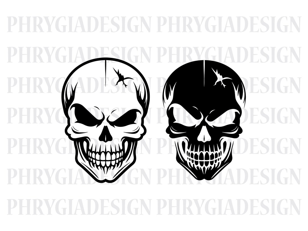Skull Svg , Skull Head Svg , Skeleton Svg , Skull Vector , Skull ...