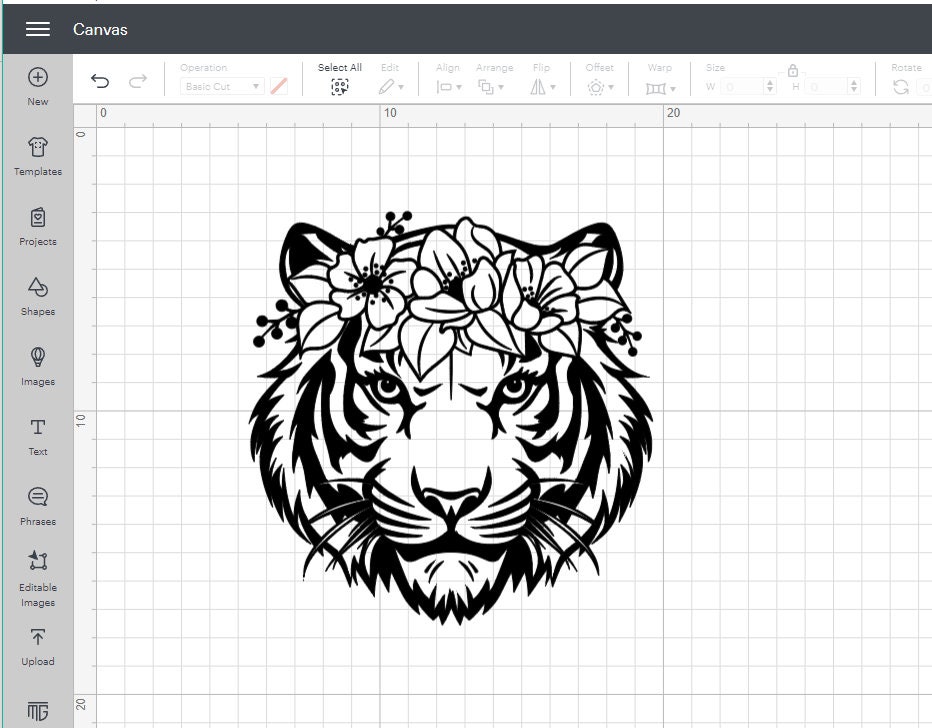 Tiger Svg , Floral Tiger Svg , Tiger With Flowers Svg , Tiger Face Svg ...