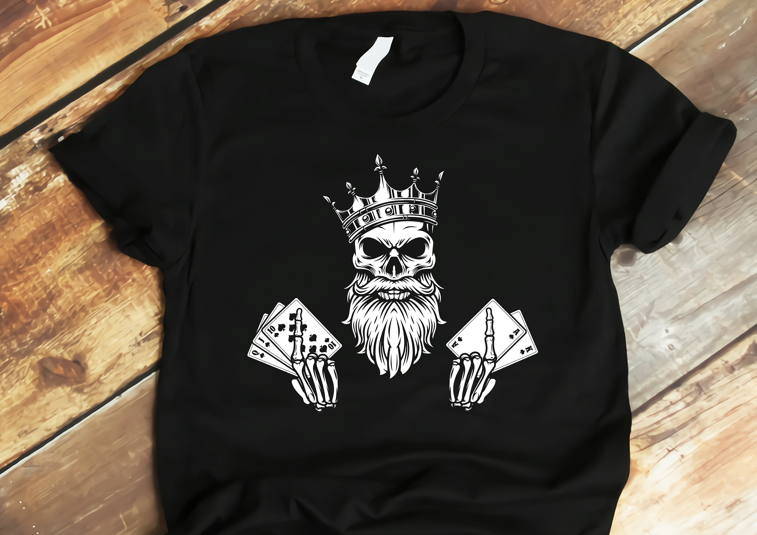 Skull Gambler Svg , King of Poker Svg , Poker Cards Svg , Royal Flush ...