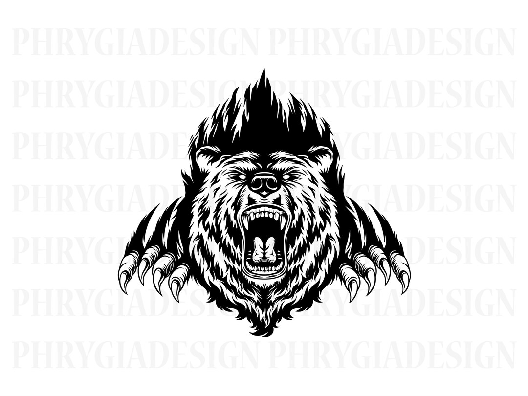 Bear Claws Scratch Svg , Grizzly Bear Svg , Bear Svg , Bear Claw Mark ...