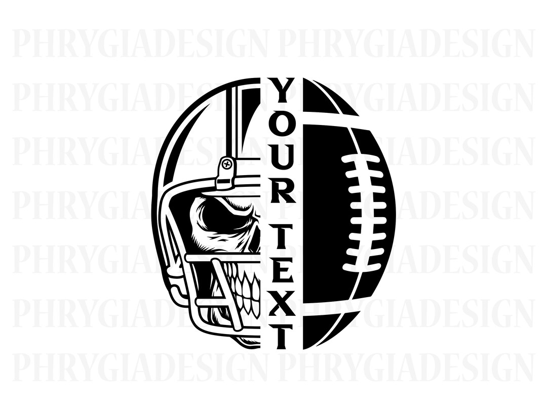 Football Skull Svg , Football Svg , Skull Football Svg , Football ...