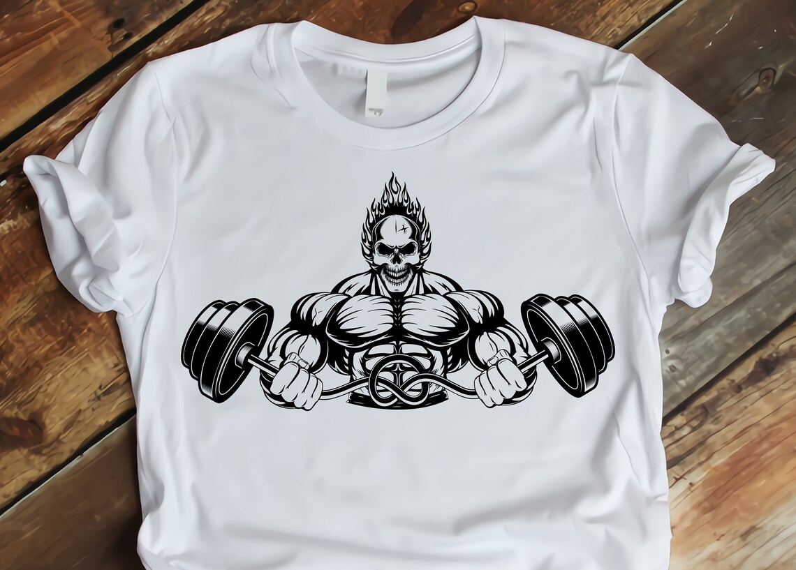 Skeleton Bodybuilder Svg Png , Body Builder Svg , Bodybuilding Svg ...