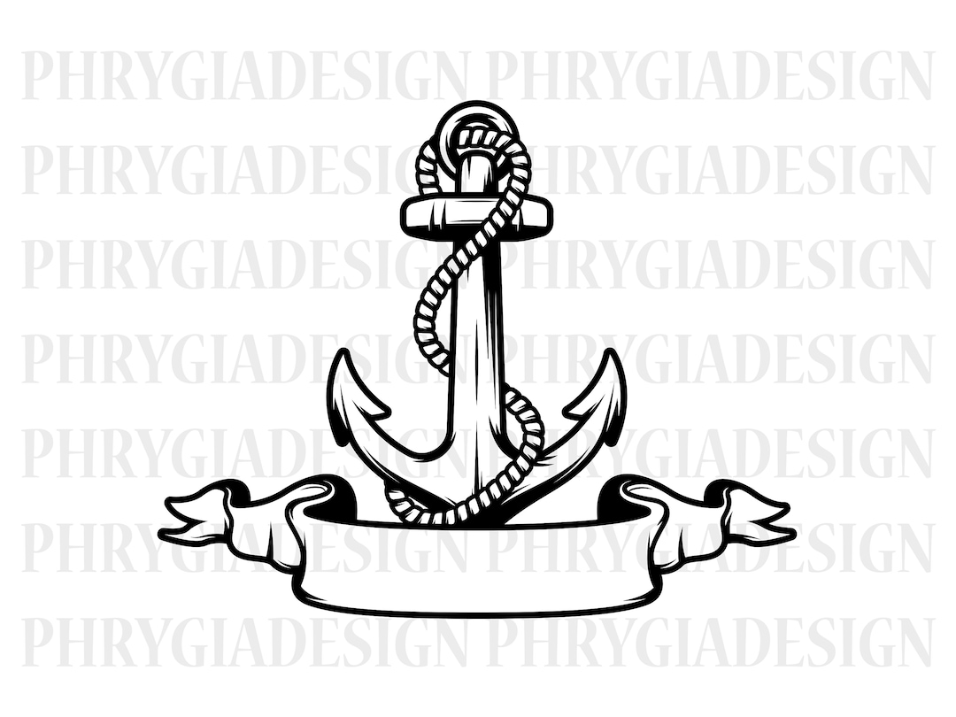 Anchor Svg Png , Anchor With Rope Svg , Anchor Clipart , Anchor Vector ...