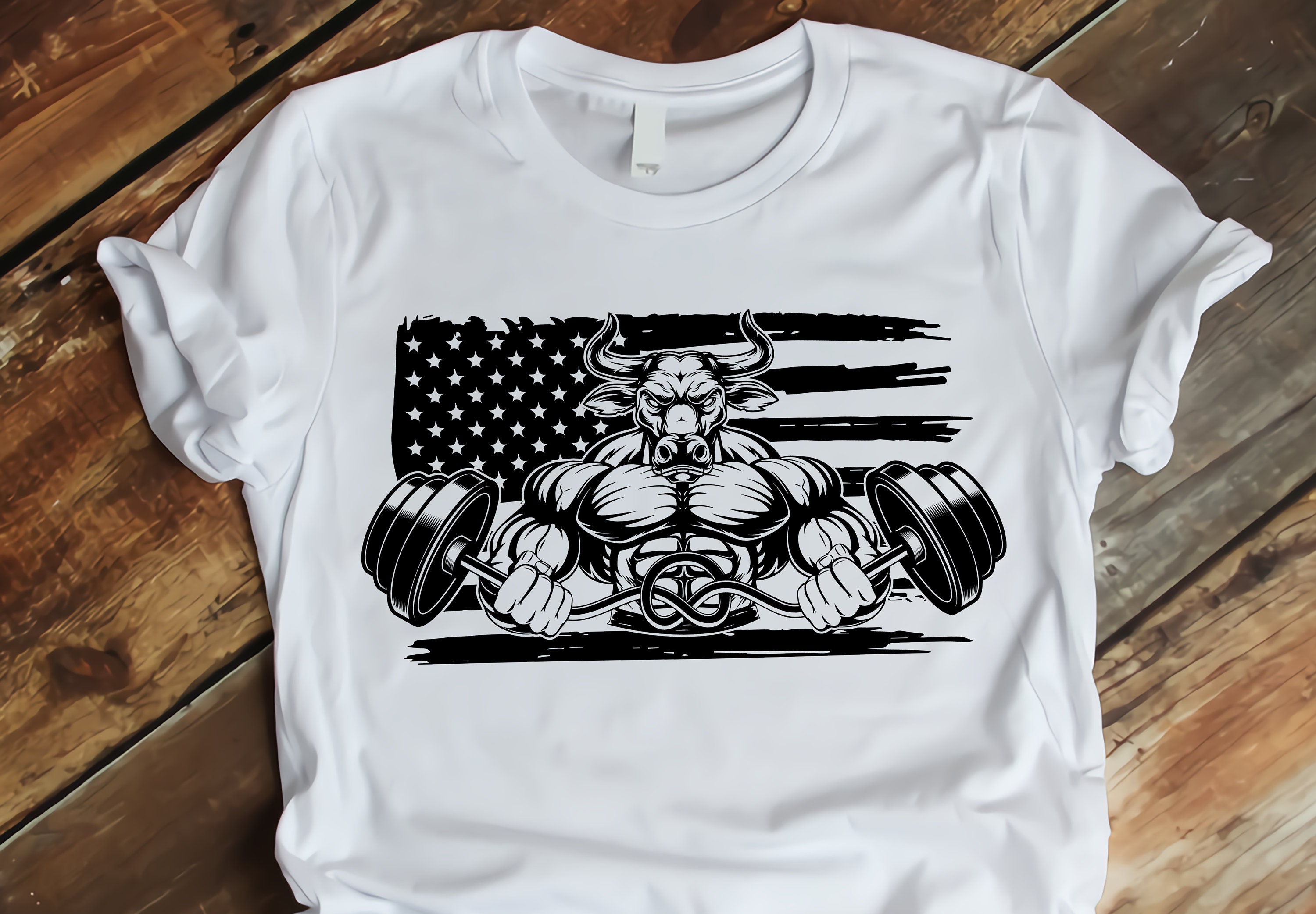 Bull Bodybuilder Svg Png Us Flag Svg Muscle Man Svg Gym - Etsy Canada