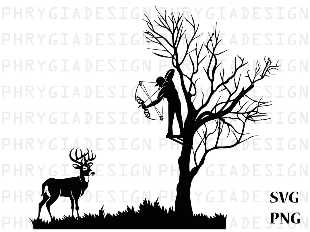 Deer Bow Hunting Svg Png Deer Hunting Svg Deer Svg Bow - Etsy