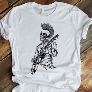 Rocker Skull Svg , Punk Rock Skull Svg , Punk Rock Svg , Skull Svg ...