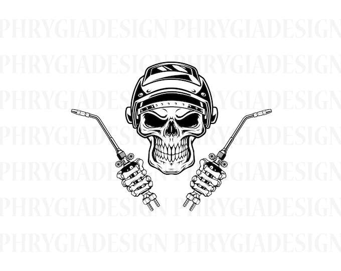 Weld Life With Skull SVG File,welder SVG File,welding SVG File-vector ...