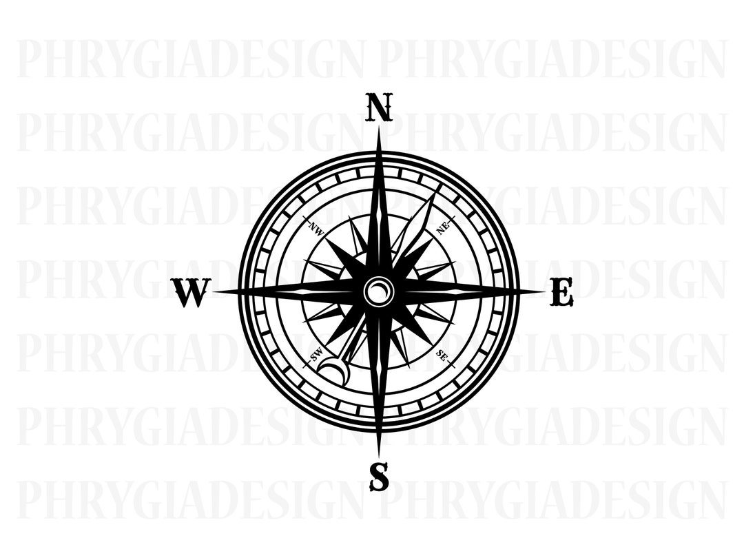 Compass Svg , Camper Compass Svg , Nautical Compass Svg , Adventure ...