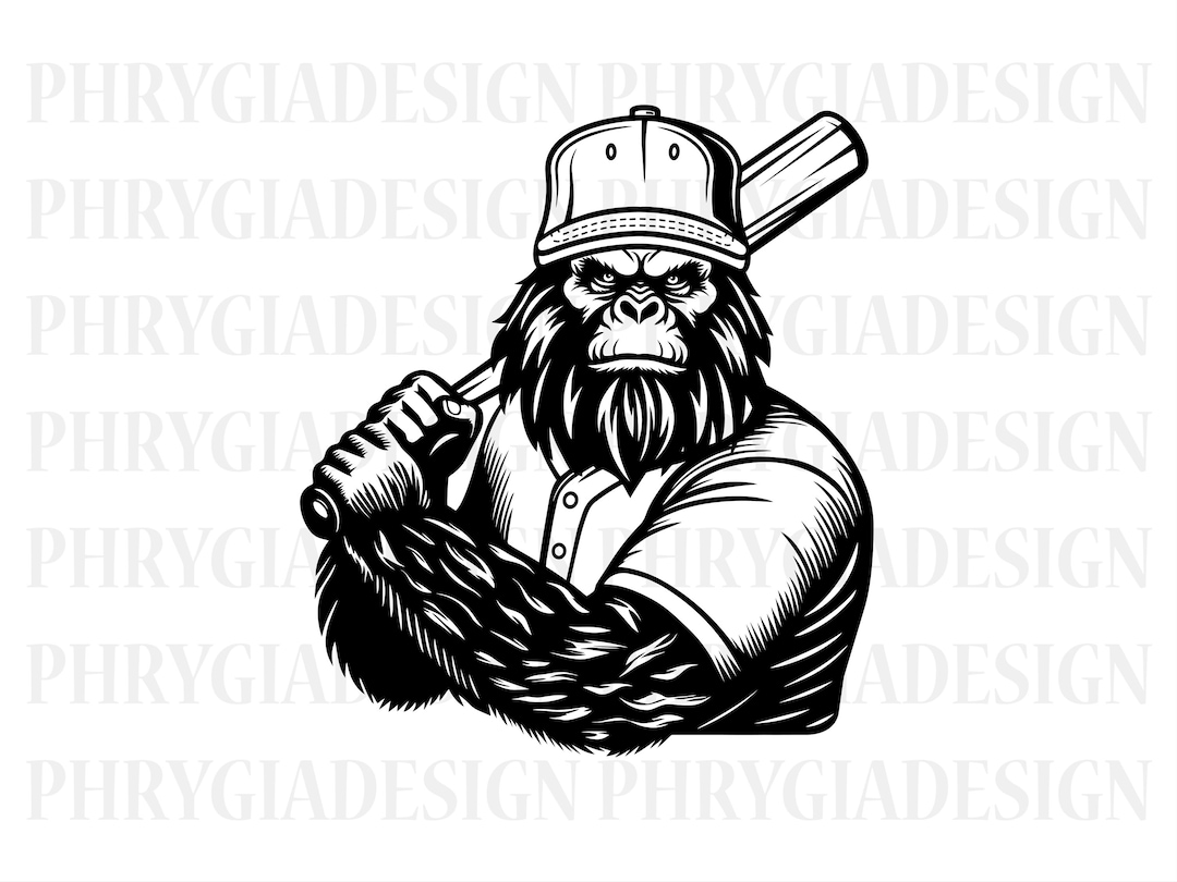 Bigfoot Svg , Baseball Player Svg , Yeti Svg , Sasquatch Svg , Wild ...