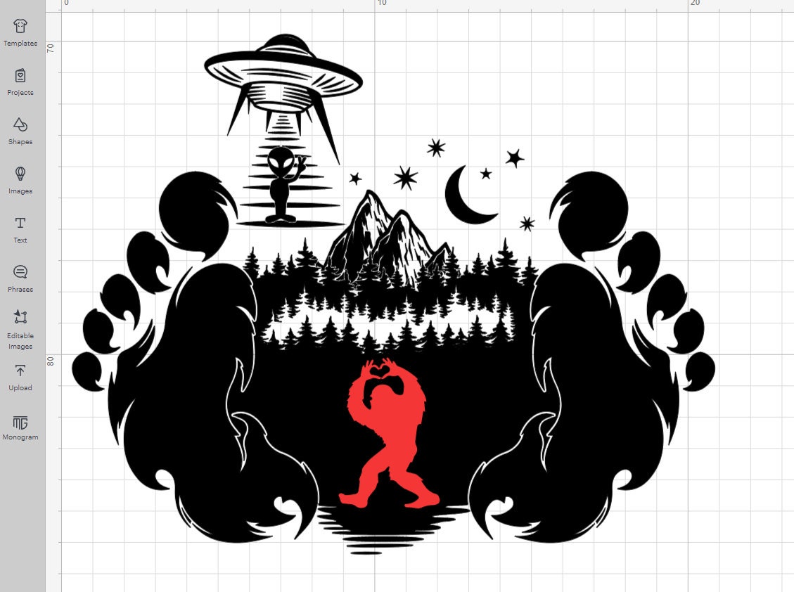 Bigfoot and Alien Svg Png Bigfoot Svg Alien Svg Ufo Svg - Etsy Canada