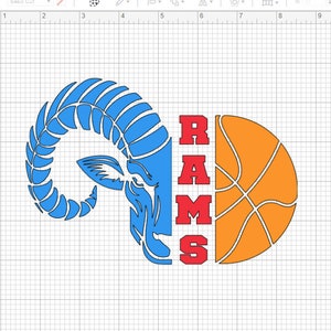 Rams Svg , Ram Head Svg , Rams Cut File , Sports Svg , Football Svg ...