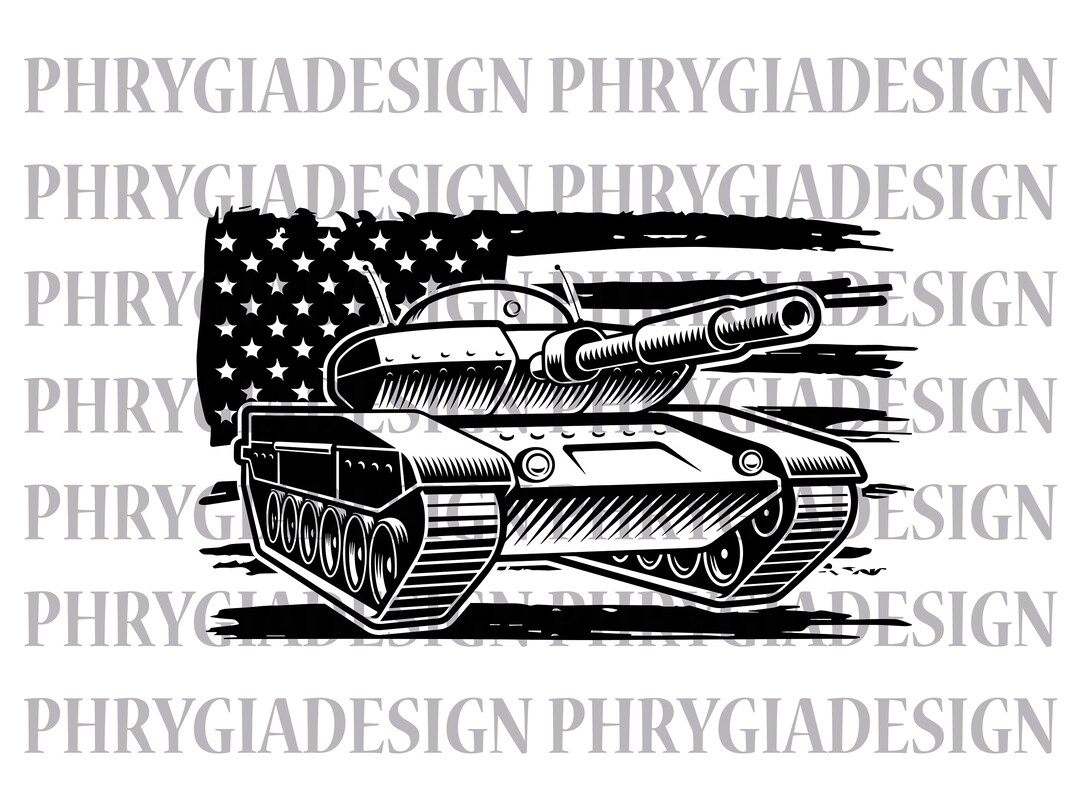 US Military Tank Svg Military Tank Svg US War Vehicle - Etsy