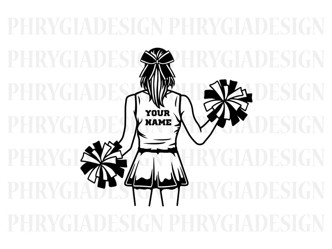 Cheerleader Name Svg , Cheerleader Svg , Cheer Dance Svg , Cheerleader ...