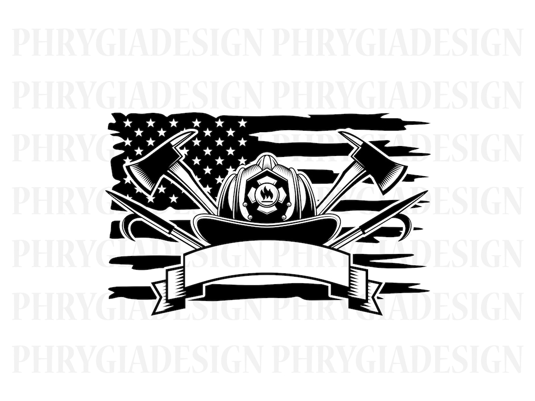 US Fire Fighter Tools Svg , US Fireman Svg , Firefighter Tools Svg , Us ...