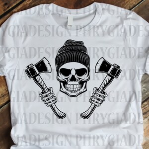 Lumberjack Skull Svg Png , Logging Svg , Skull Svg , Wood Cutter Svg ...