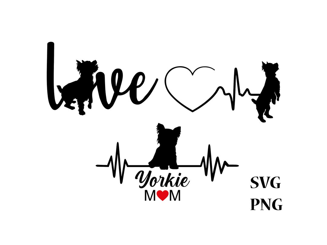 Yorkie Svg Bundle , Yorkie Mom Svg Png , Dog Cut File , Yorkie Svg ...