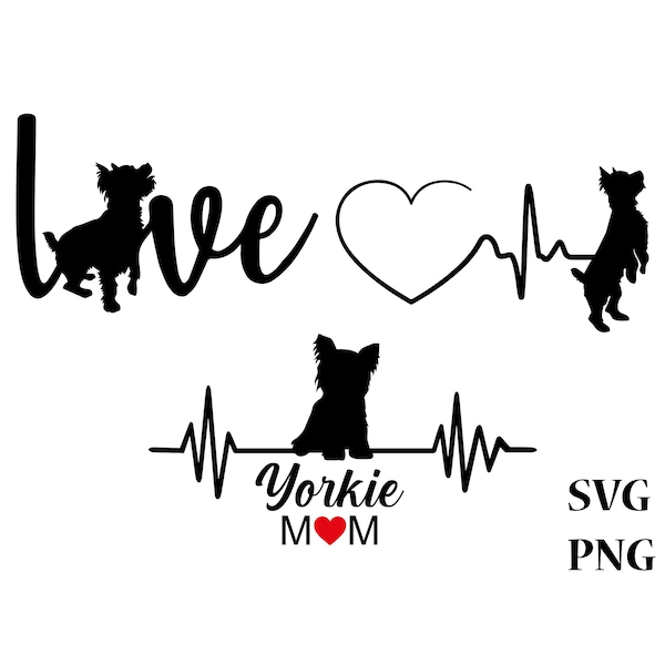 Yorkie Svg - Etsy