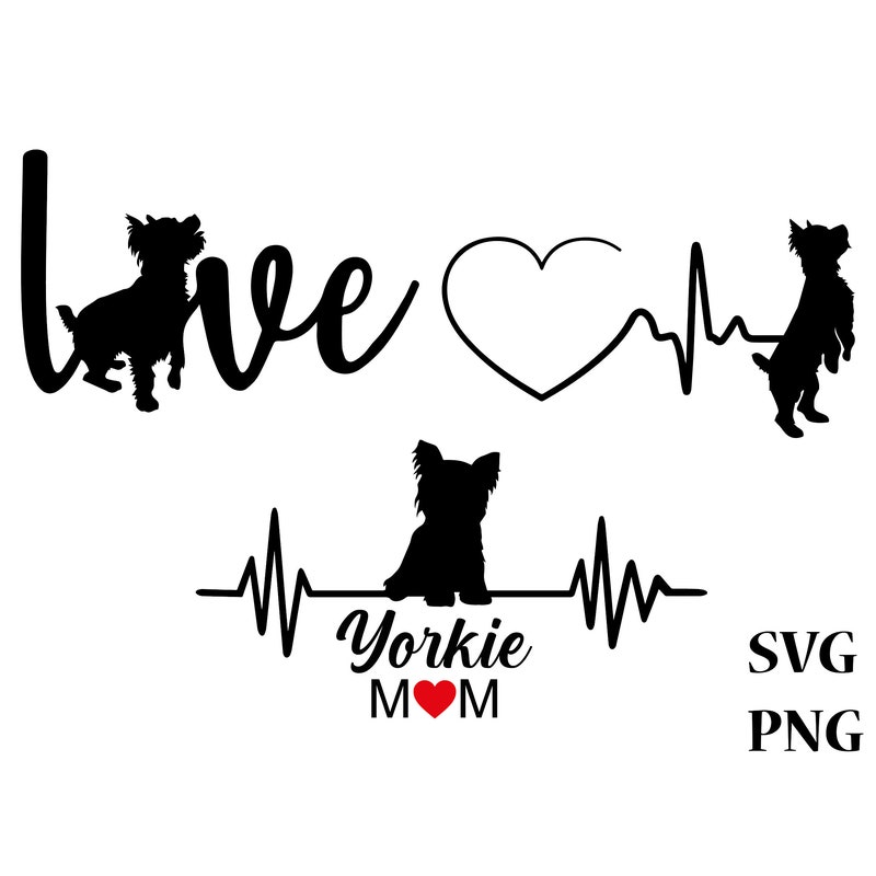 Yorkie Svg - Etsy