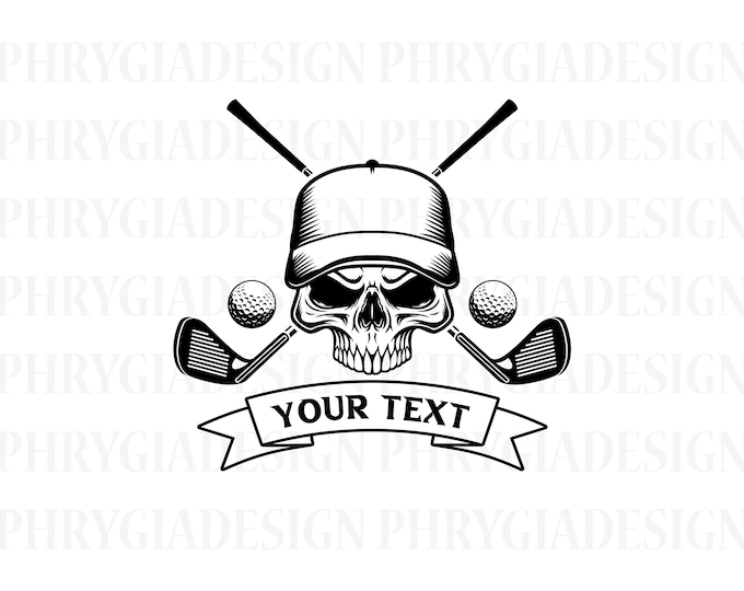 Skeleton Golf Cart Premium SVG for DIY Crafts and Project | Skull ...