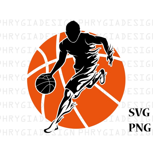 Basketball Player Svg - Etsy