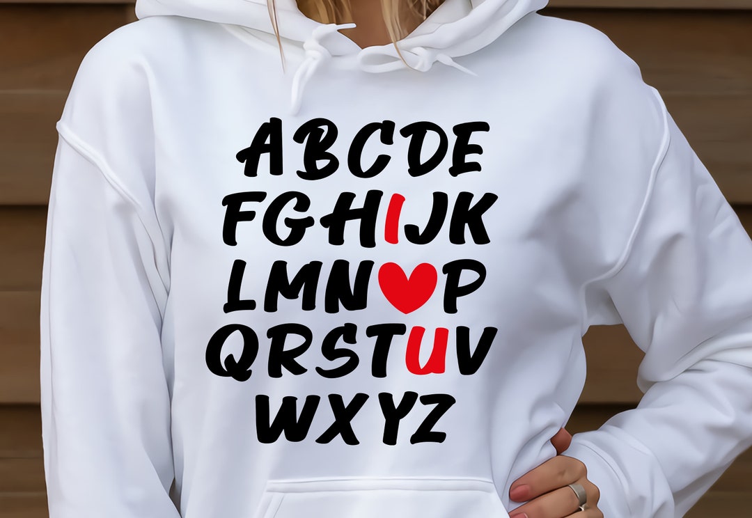 ABC I Love You Svg I Love You Alphabet Abc I Love You - Etsy
