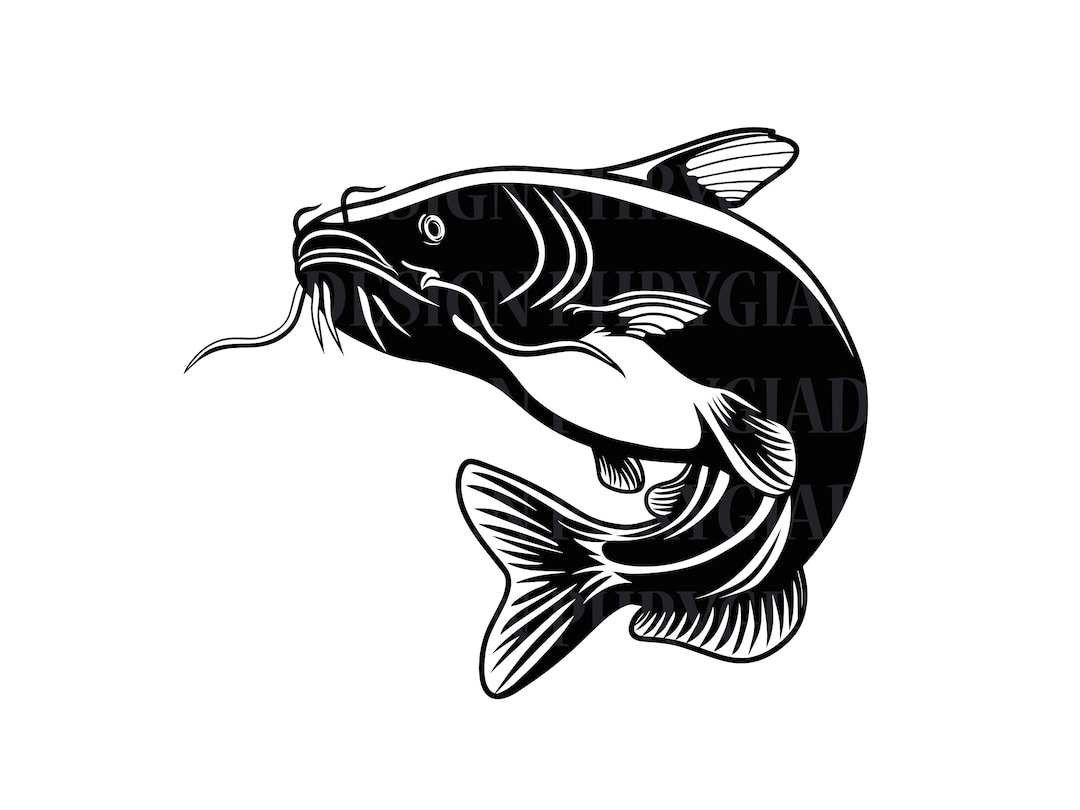Catfish Svg , Catfish Clipart , Catfish Fishing Svg , Catfish Png ...