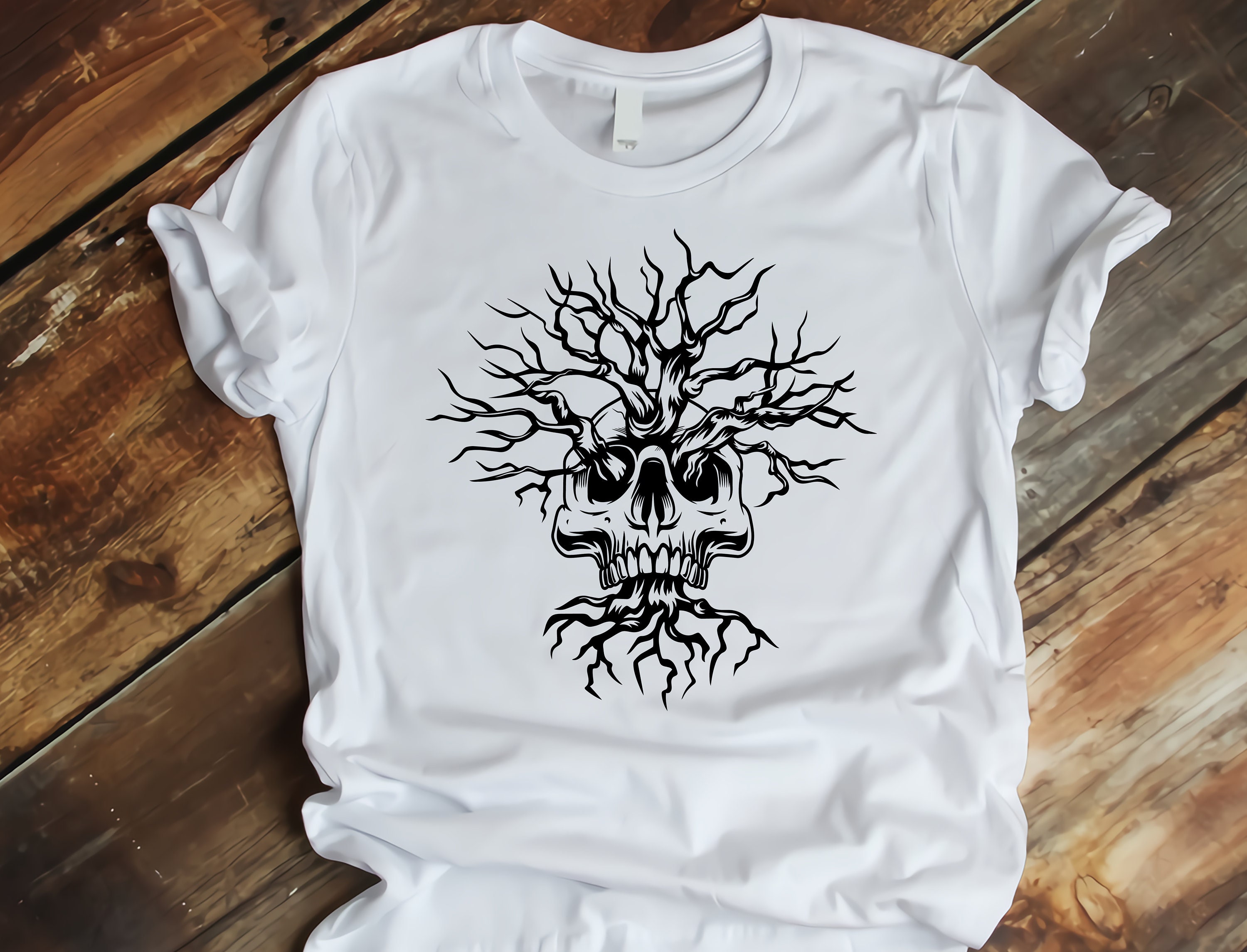 Skull Tree Svg , Oak Tree Svg , Leafless Tree Svg , Skull Svg , Tree ...