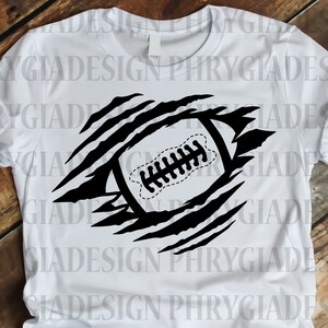 Football Svg Png , Football Season , Football Ripped Svg , Touchdown ...