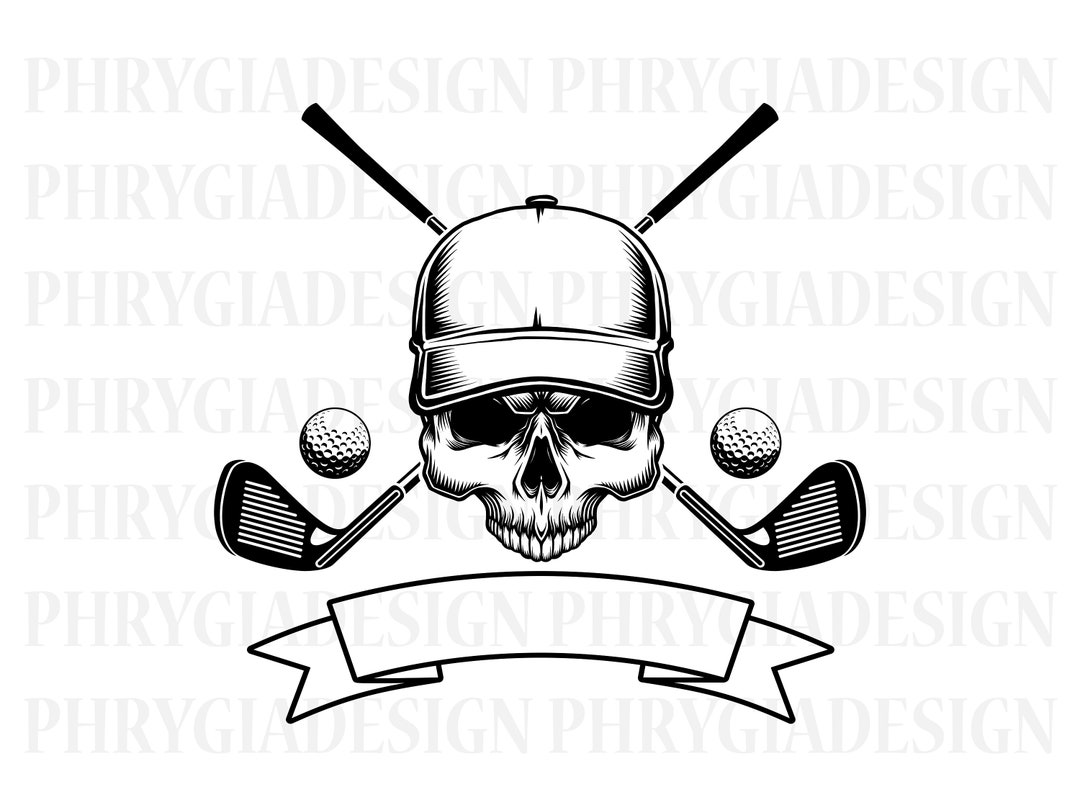 Golf Skull Svg Png , Golf Svg , Skull Svg , Golf Clipart , Golf Master ...