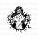 Zombie Woman Svg , Zombie Girl Svg , Halloween Svg , Halloween Wall ...