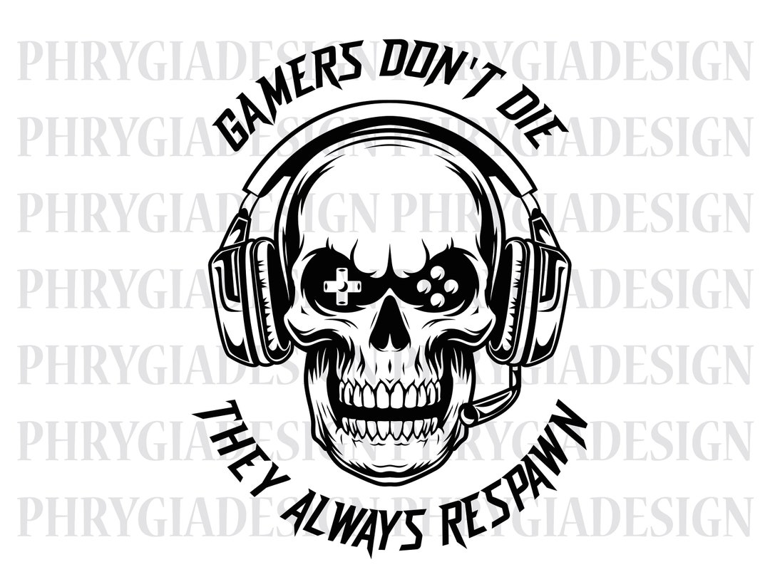 Gamer Skull Svg , Gamer Svg , Video Game , Gaming Svg , Skull With ...