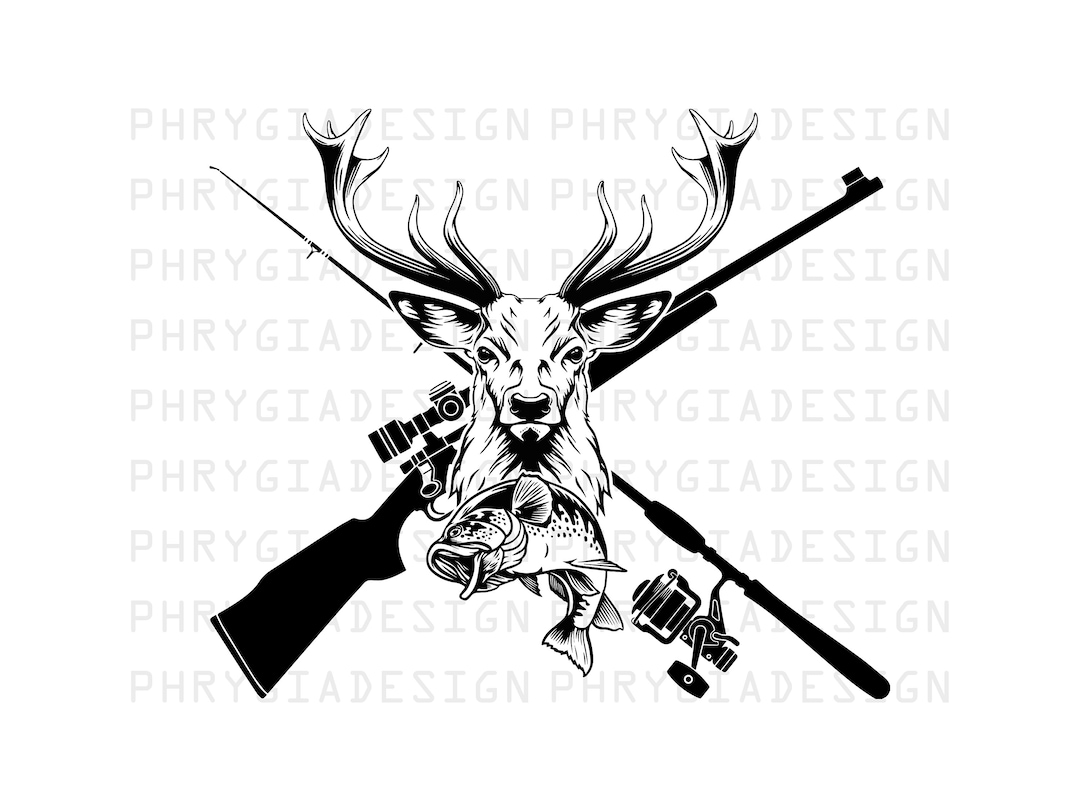 Hunting Svg Png , Deer Head Svg , Fishing Svg , Hunting Season Svg ...