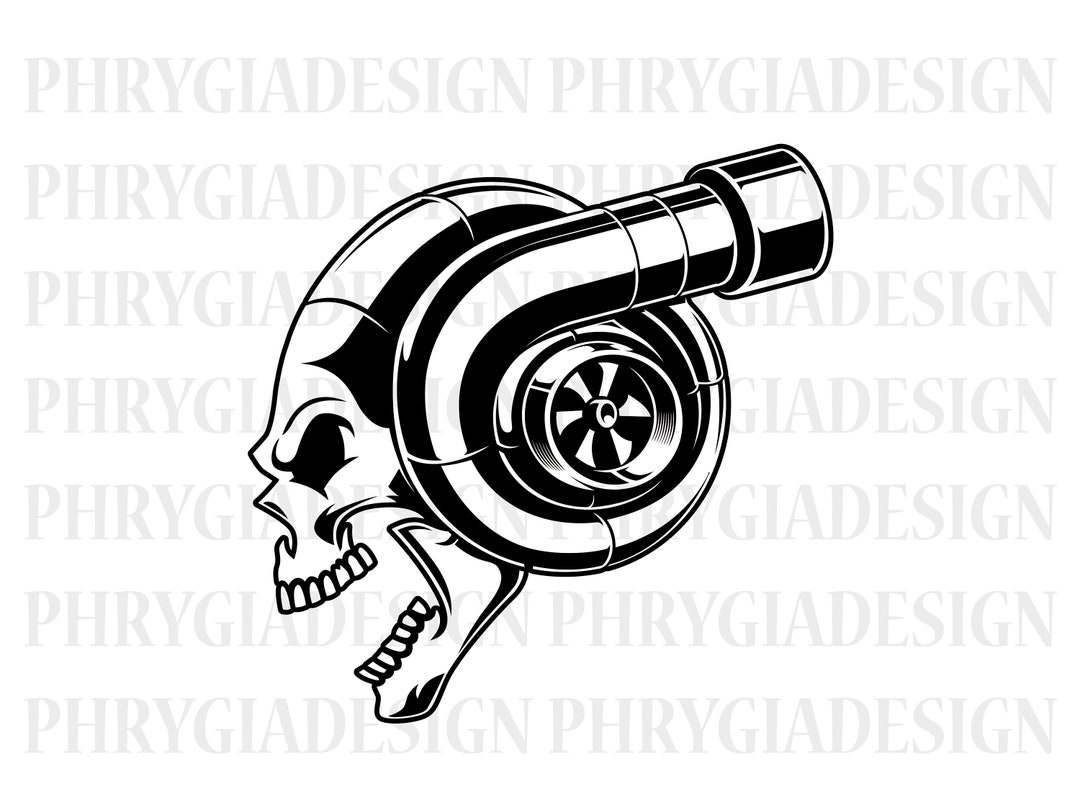 Turbo Skull Svg , Engine Svg , Car Mechanic Svg , Turbo Svg , Skull ...