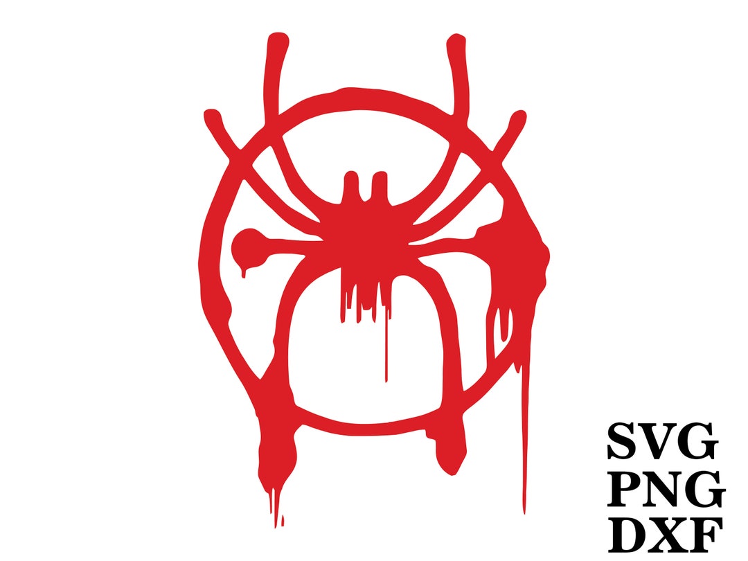 Miles Morales Spider Spray Paint Svg Png Dxf , Cut File , Miles Morales ...