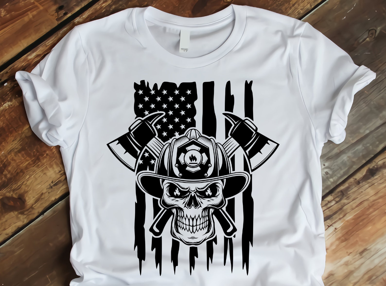 US Firefighter Skull Svg, Firefighter Svg , Fireman Svg , Firefighter ...