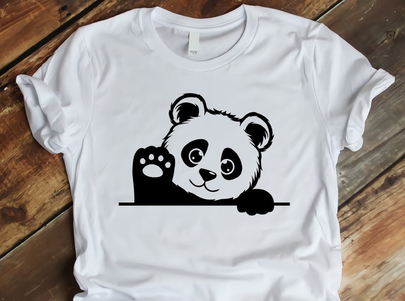 Panda Peeking Svg , Cute Panda Svg , Panda Svg , Baby Panda Svg , Cute ...