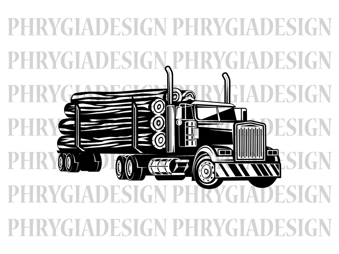 Logging Truck Svg , Logging Truck Clipart , Truck Svg , Logging Truck ...
