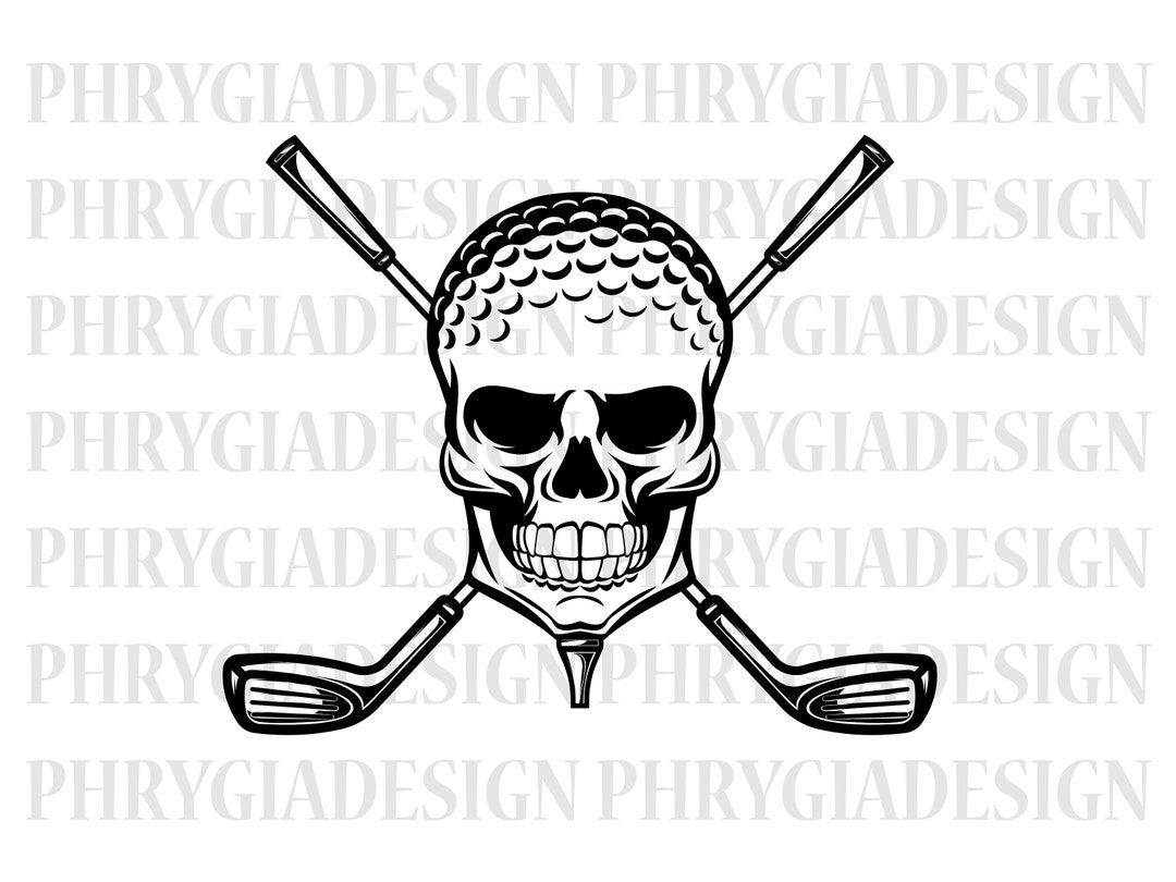 Golf Skull Svg , Golfing Svg , Golf Ball Svg , Golf Svg Png , Golf ...