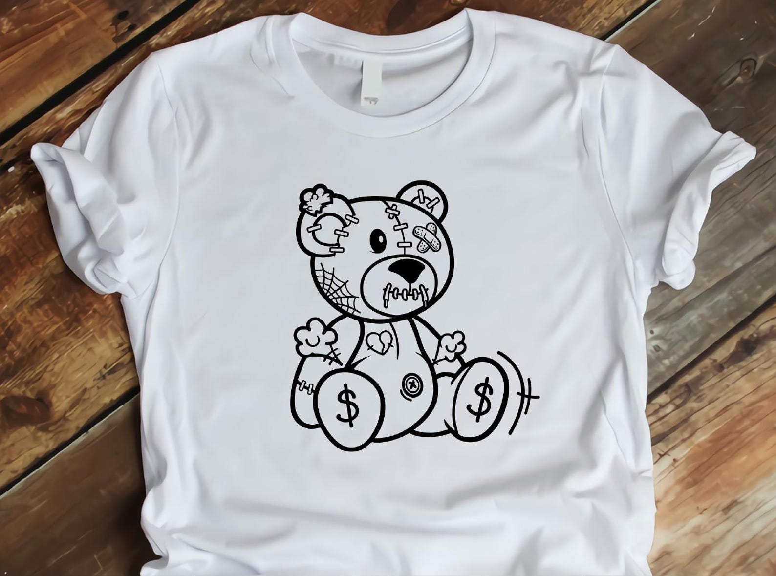 Beaten Teddy Bear Svg , Teddy Bear Svg , Teddy Bear Clipart , Teddy ...