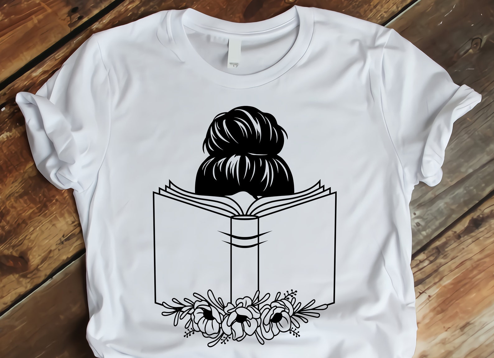 Reading Woman Svg , Floral Book Svg , Book With Flowers Svg , Book Svg ...