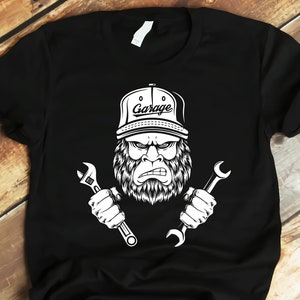 Bigfoot Mechanic Svg , Sasquatch Svg , Bigfoot Svg , Wrenches Svg ...