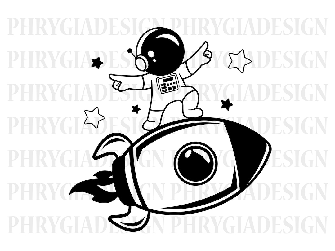 Cute Astronaut Svg , Astronaut Clipart , Space Svg , Planets Svg ...