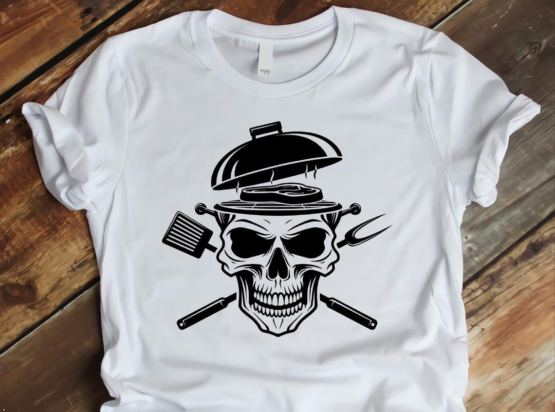 Grill Skull Svg , Griller Crossbones Svg , Grilling Shirt Svg , Skull ...
