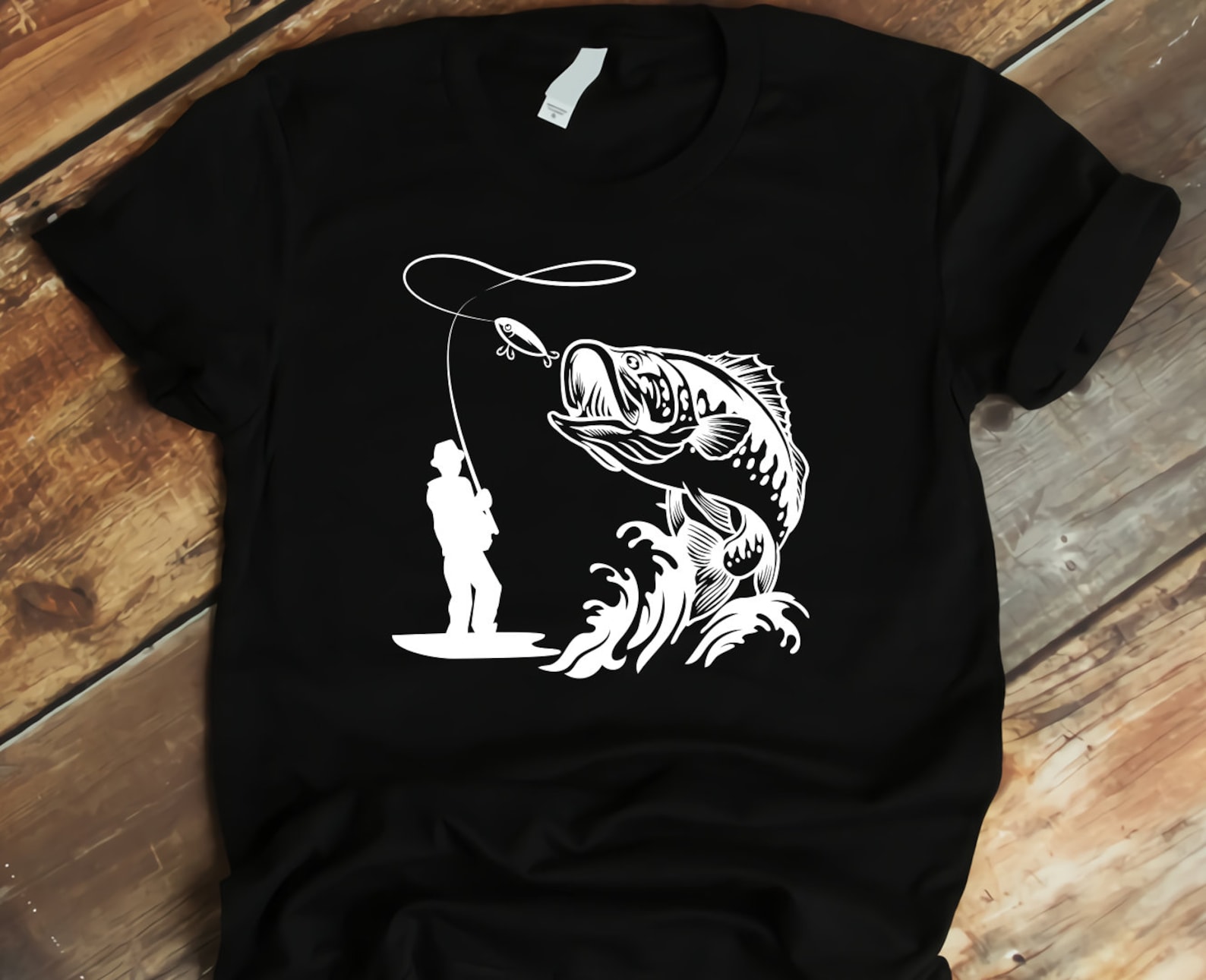 Fisherman Catching Fish Svg Png , Bass Fishing Svg , Bass Fish Svg ...