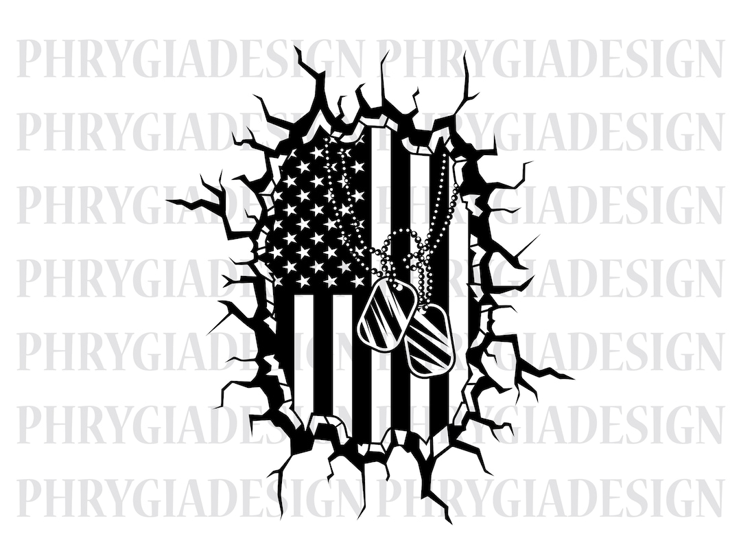 US Army Dog Tags Svg , Military Dog Tags Svg , US Flag Svg , US Army ...