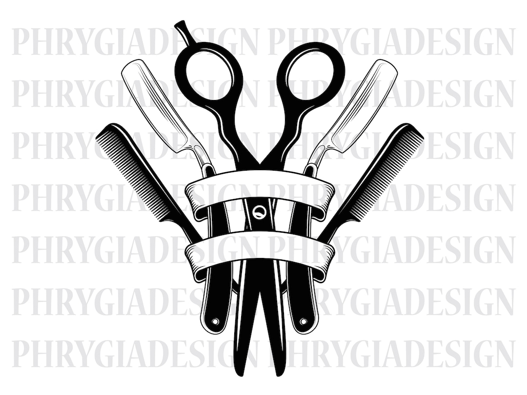Barbershop Svg , Hairstylist Svg , Barber Tools Svg , Barber Svg ...